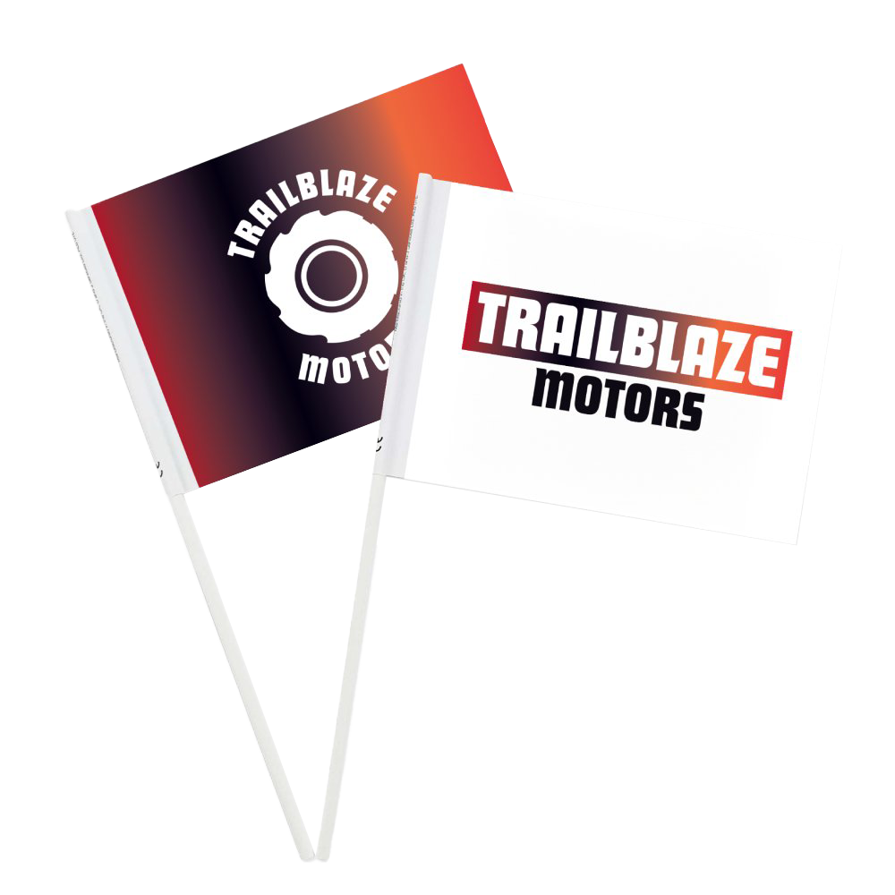 Promotional Hand Flags Eco-Friendly Paper | Total Merchandise