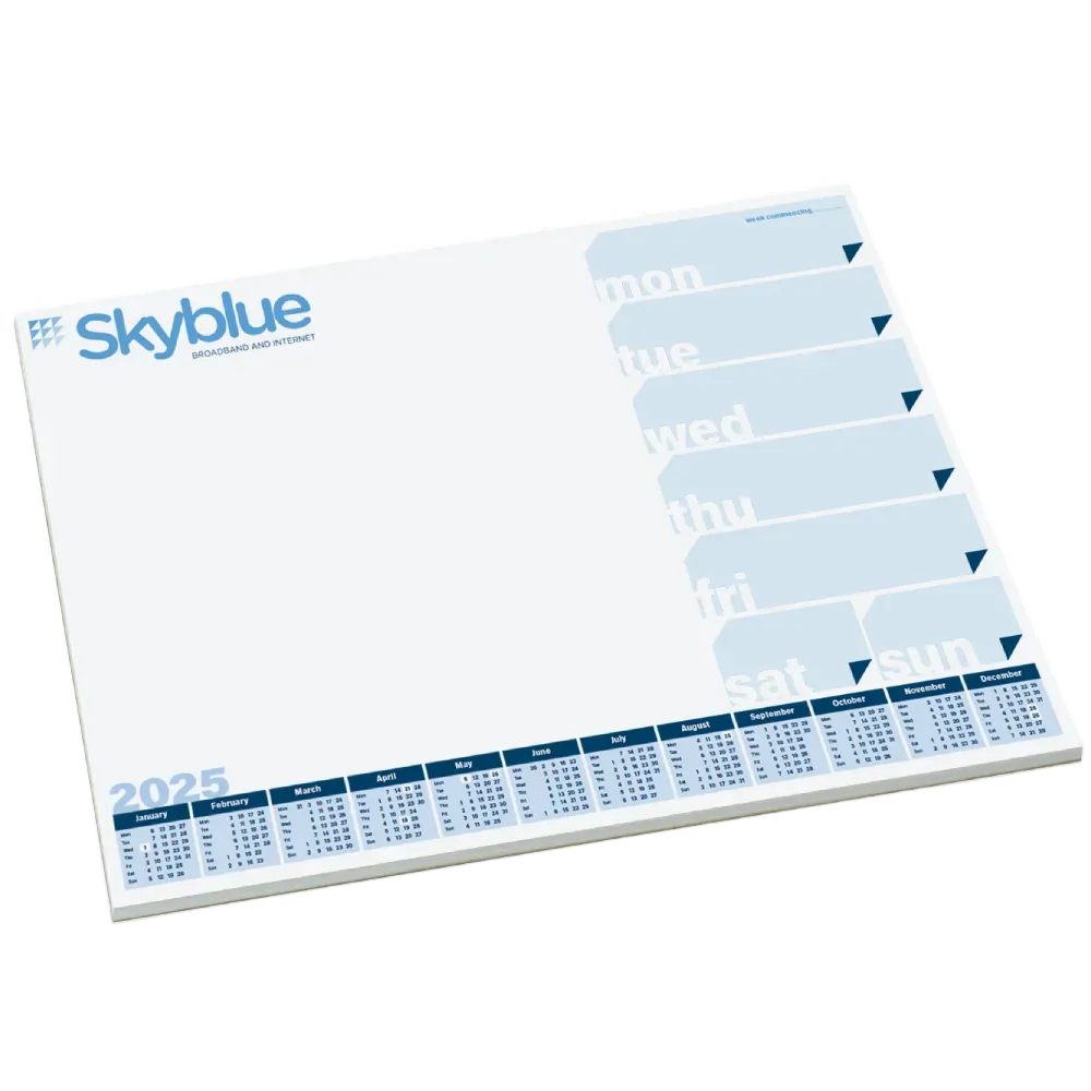 Promotional A3 Calendar Desk Pads | Total Merchandise