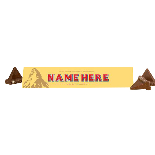 Promotional Printed Toblerone | Custom Branded Chocolate