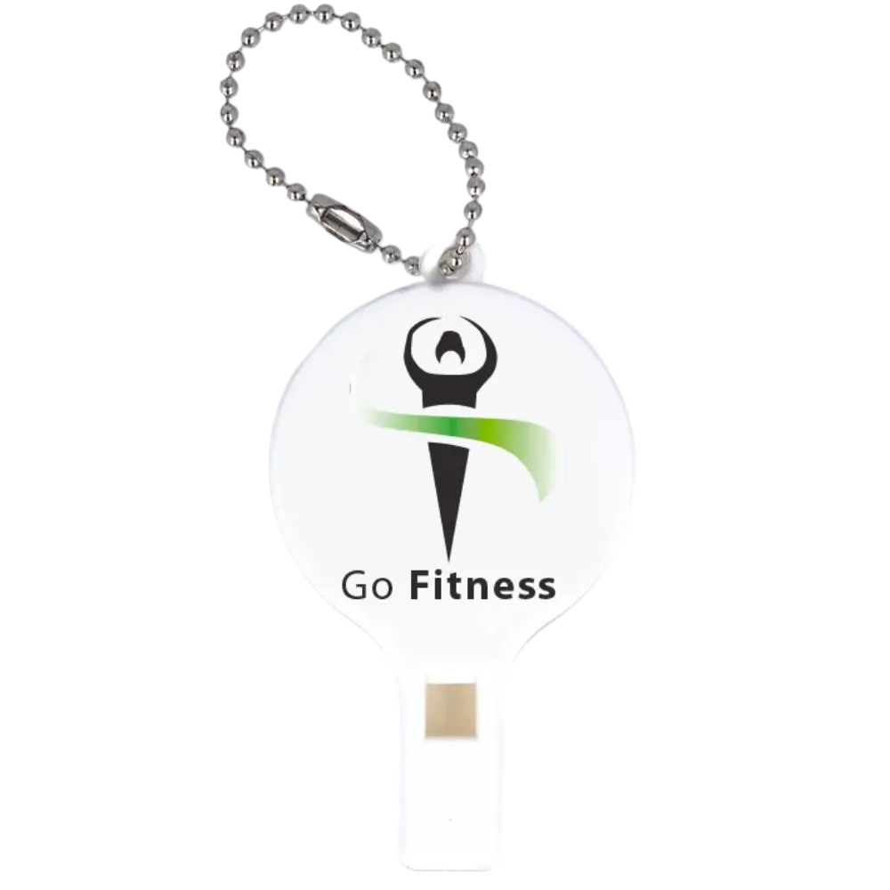 Recycled Plastic Whistle Keychains | Branded Eco Whistles