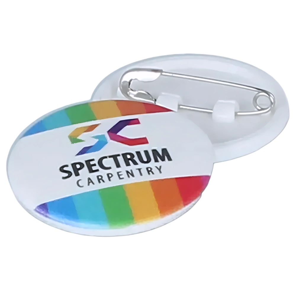 25mm Circle Plastic Button Badges | Branded Eco Badges
