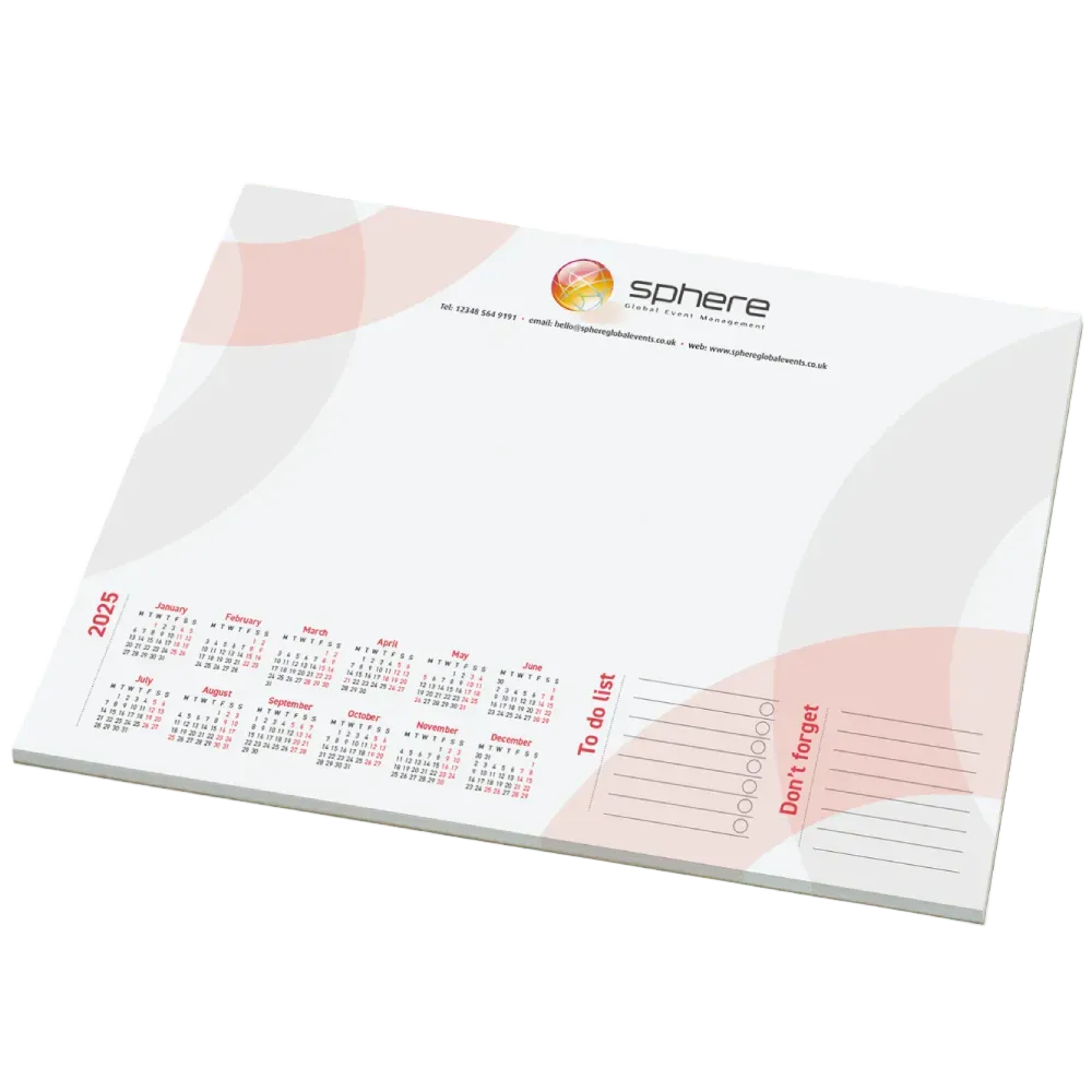 A2 Desk Note Pads Printed With Your Logo | Total Merchandise