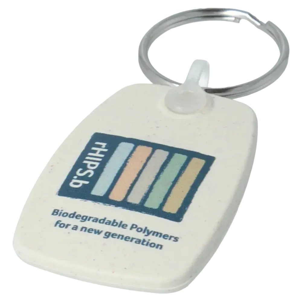 UK Recycled Biodegradable Plastic Keyrings | Total Merchandise