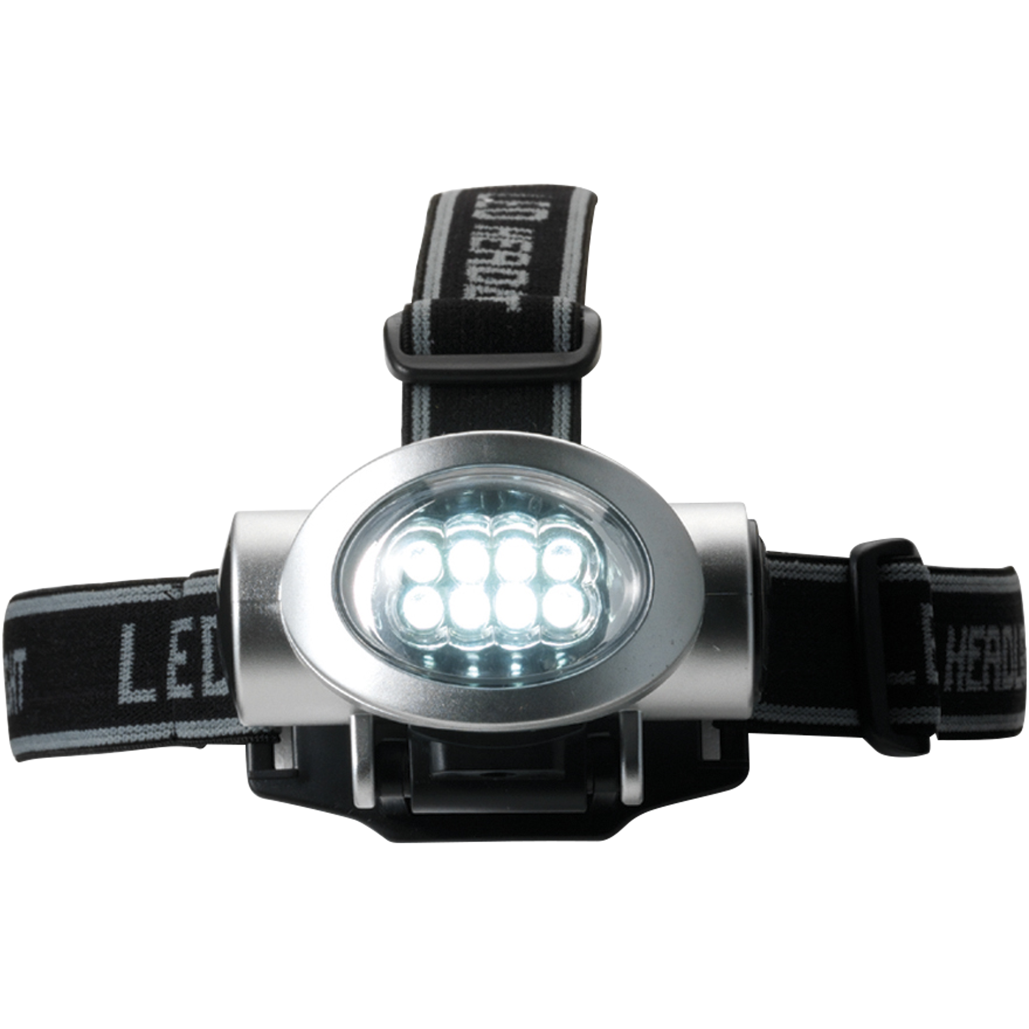 Custom Printed 8 LED Head Torches | Logo Branded Torches
