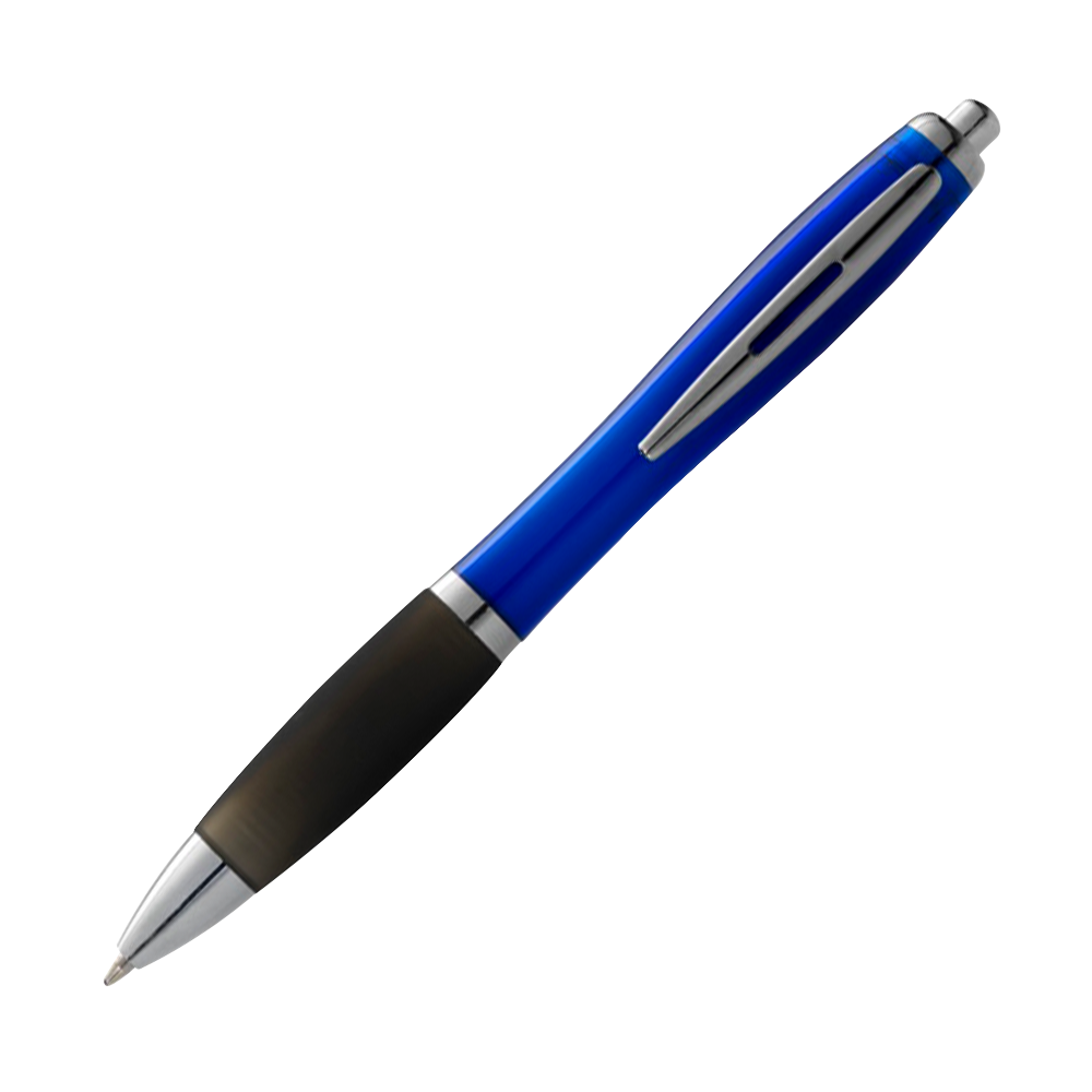 Nash Coloured Barrel Ballpens with Black Grip | Logo Printed Pens