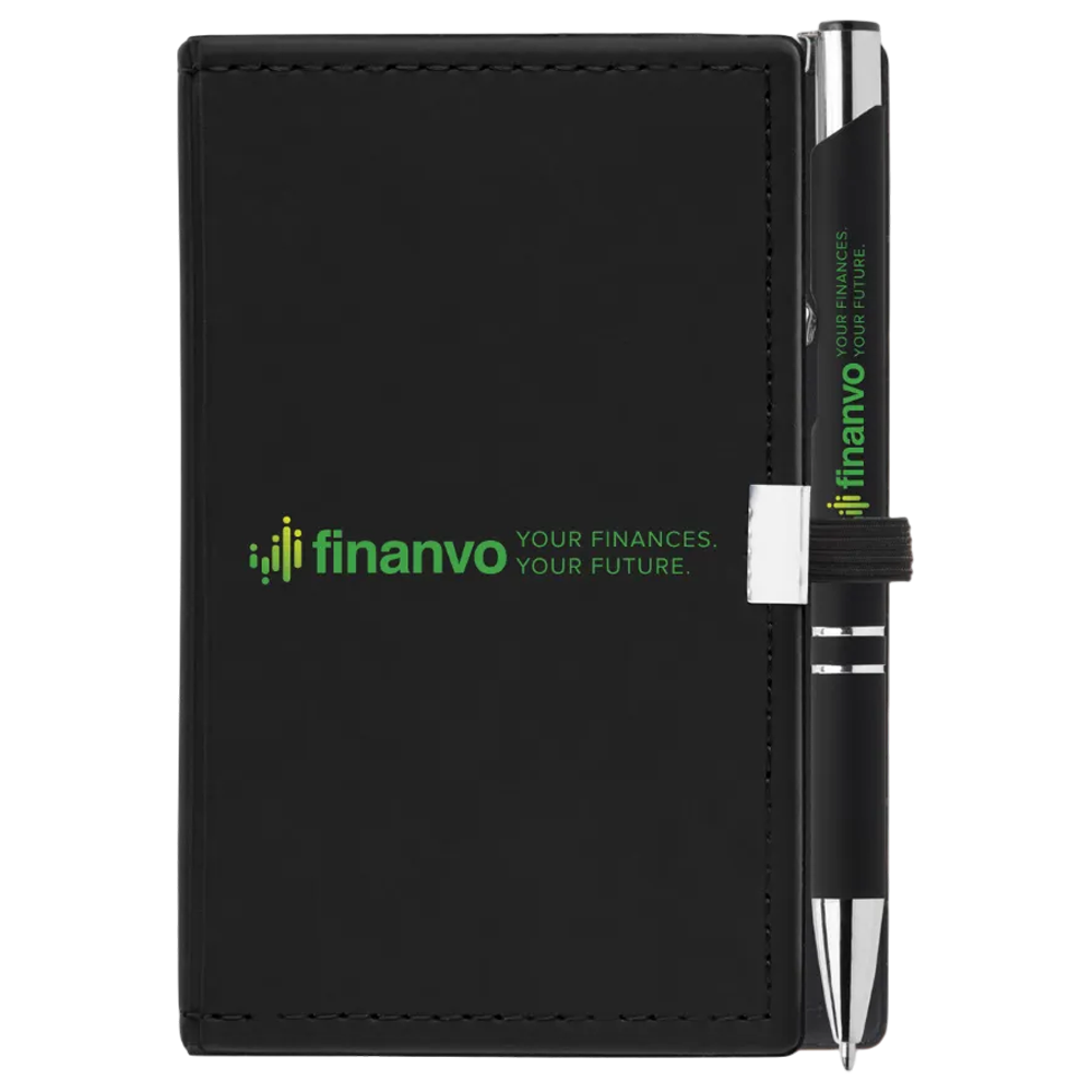 Branded Tres-Chic Sticky Note & Pen Gift Set | Total Merchandise