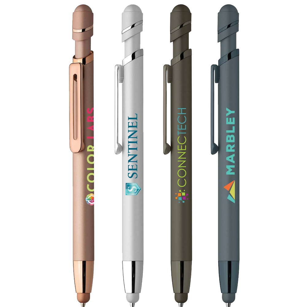Branded Atlantic Soft Metallic Stylus Pens | Total Merchandise