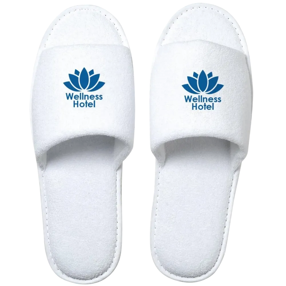 Custom-Branded Terry Towelling Slippers | Total Merchandise