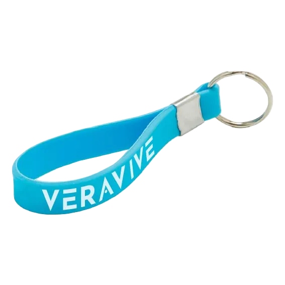 Promotional Silicone Loop Metal Keyrings | Total Merchandise
