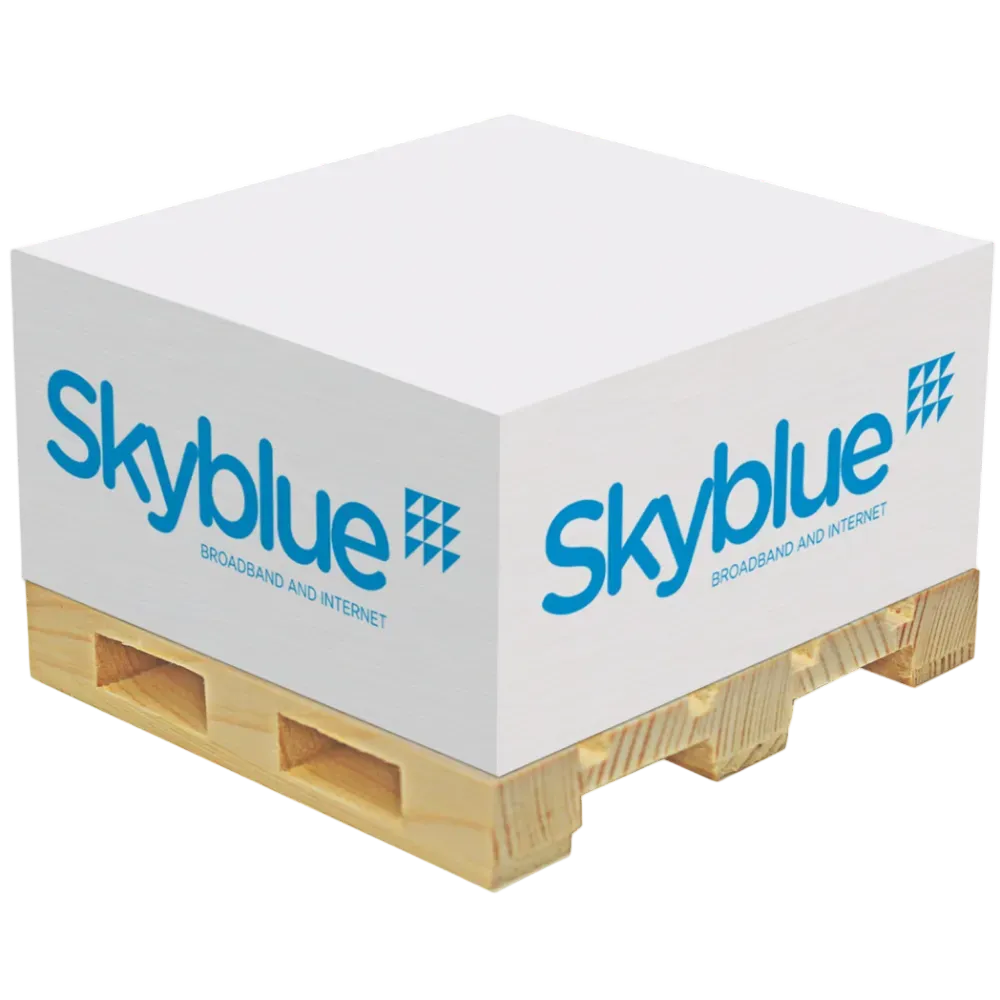 500 Sheets Mini Note Block on a Wooden Pallet | Total Merchandise