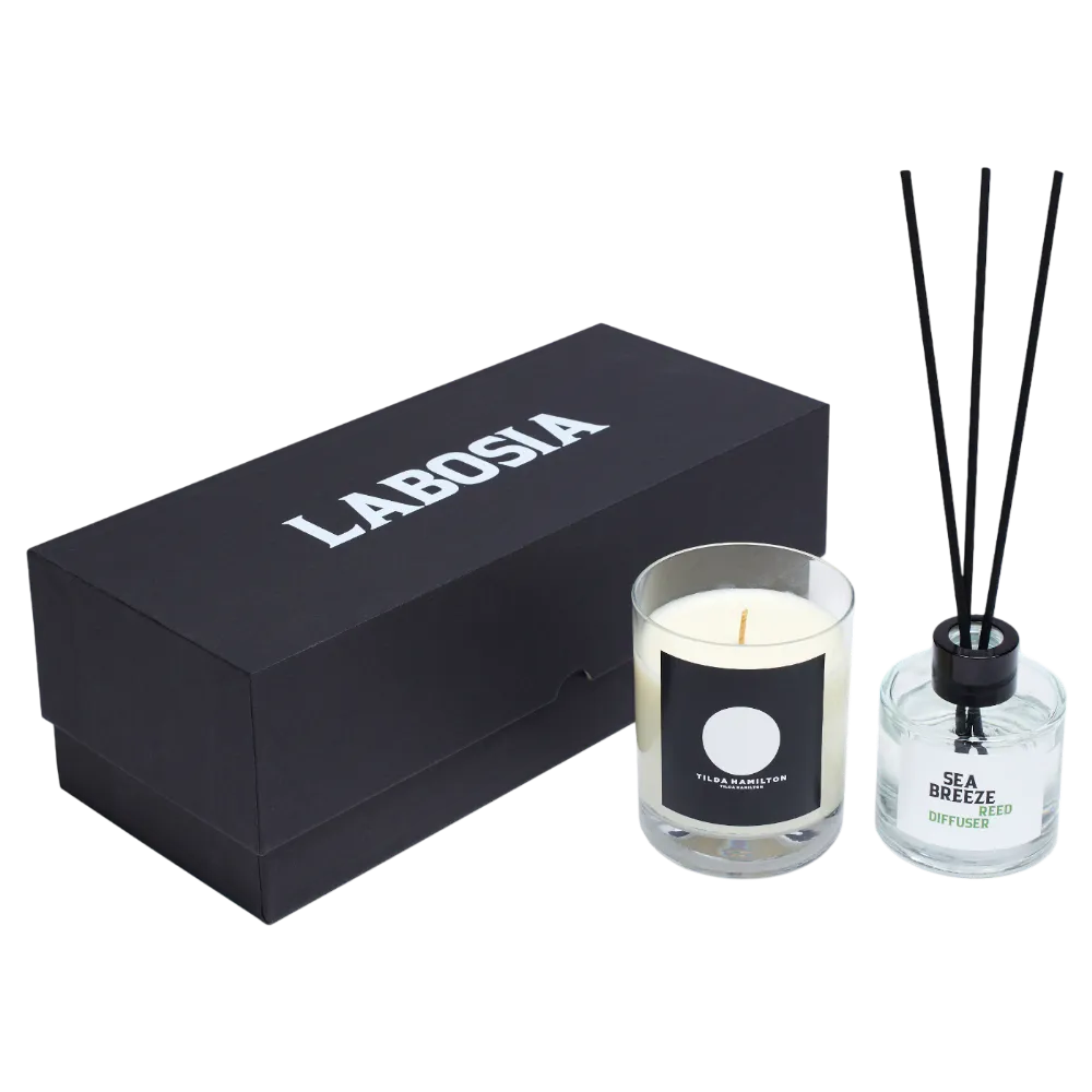 Logo Branded Candle and Diffuser Set | Total Merchandise