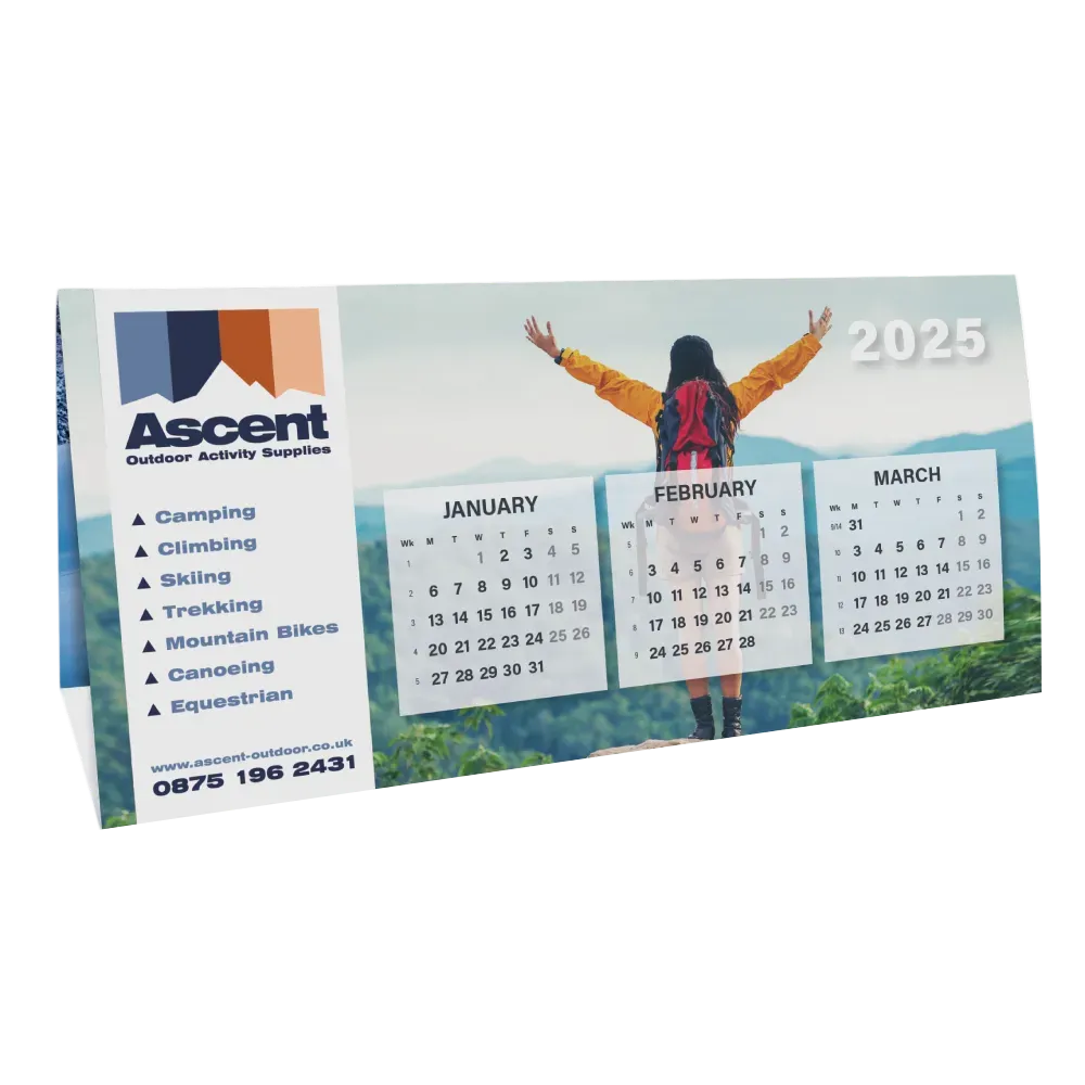 Custom Branded Quad Tent Calendar | Total Merchandise