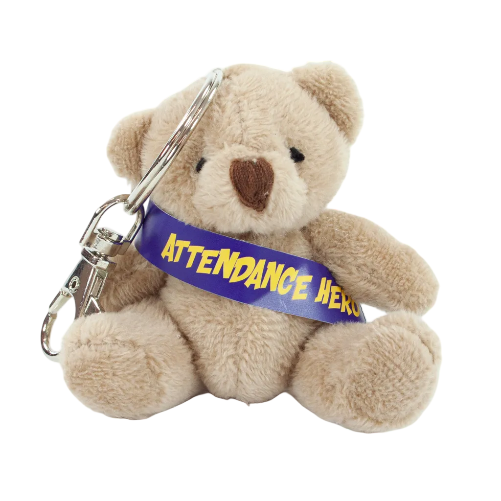 Custom 8cm Tubby Bear Keyring with Sash | Total Merchandise