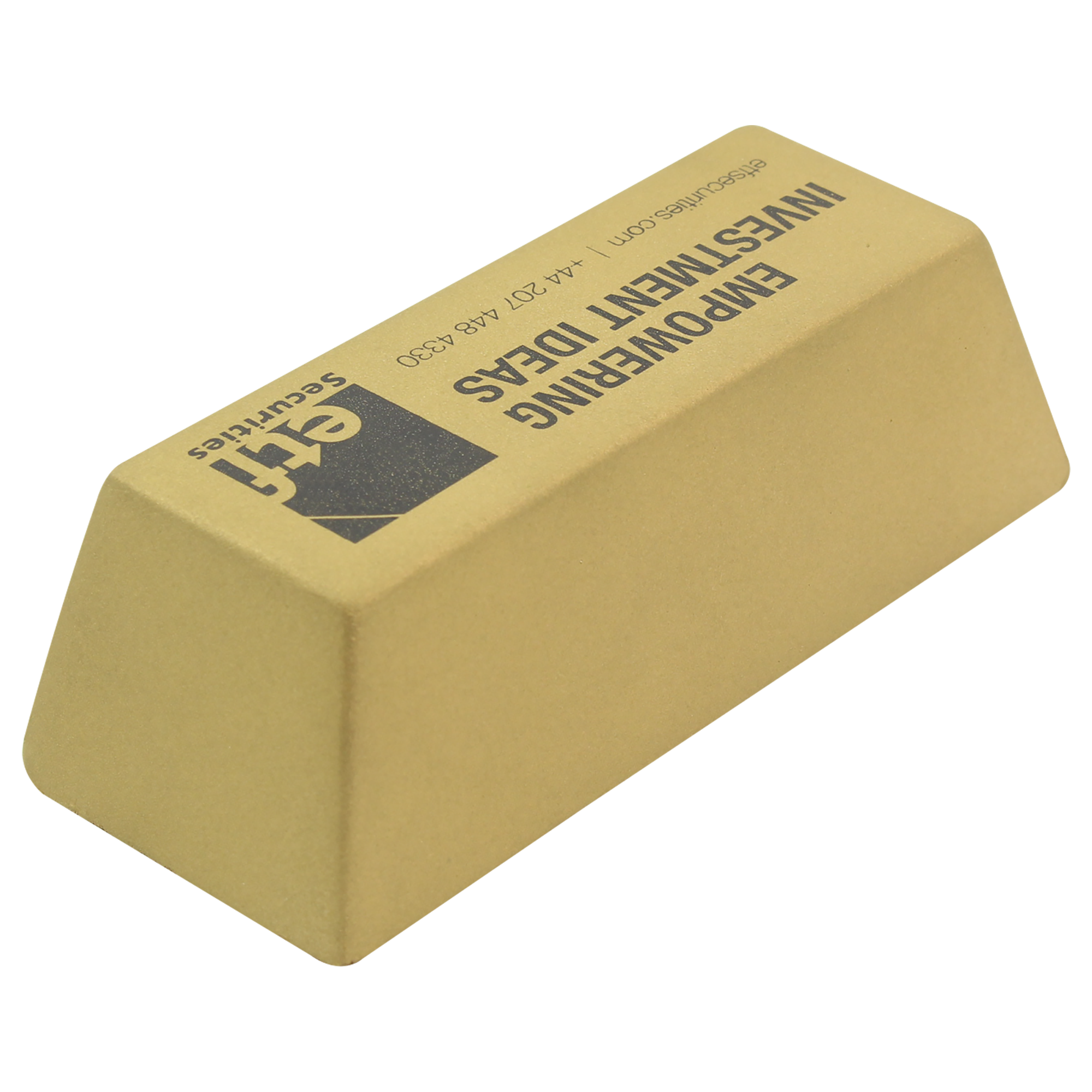 Stress Gold Bar | Printed Stress Ball Golden Bars