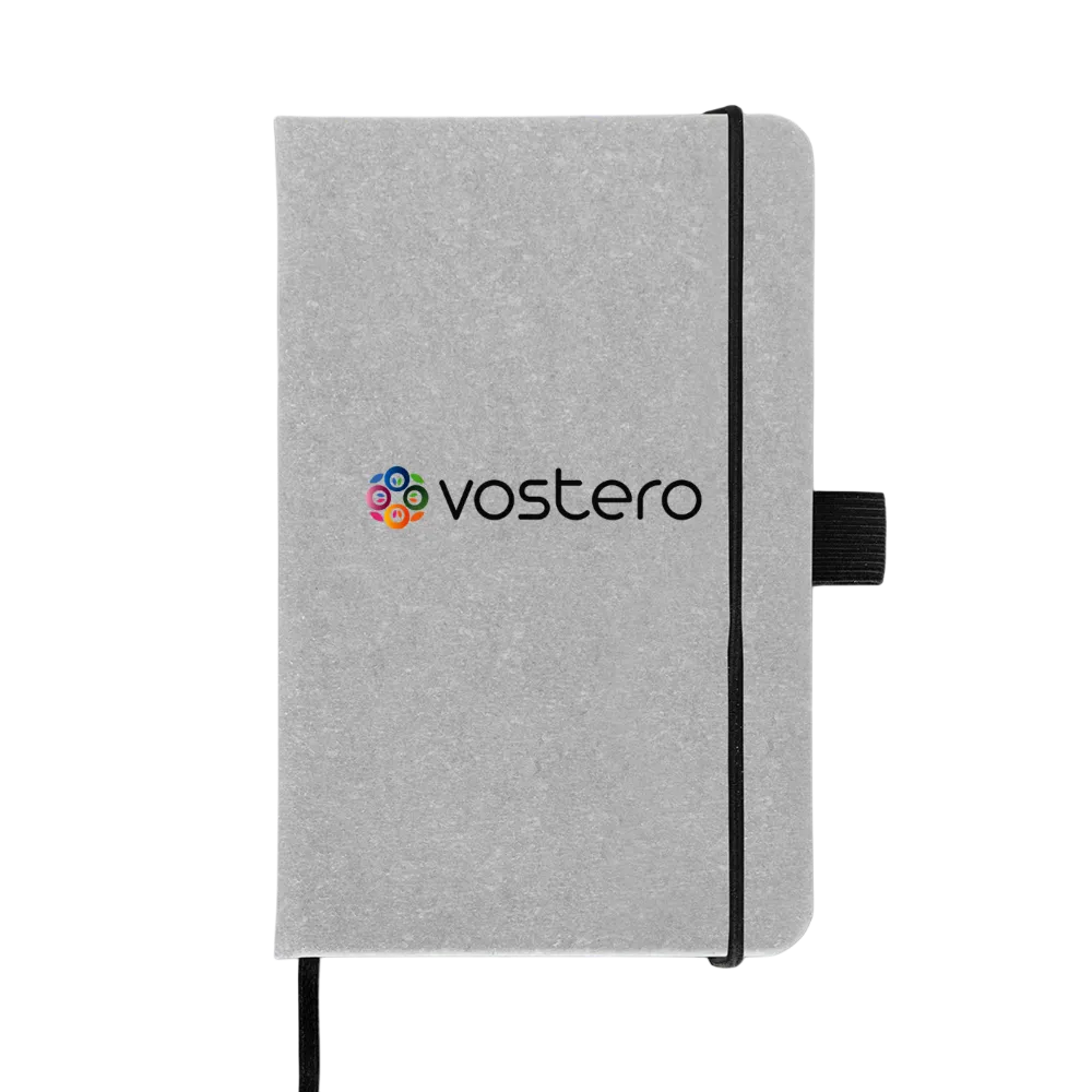 Branded Carson Recycled Leather PU Notebook | Total Merchandise