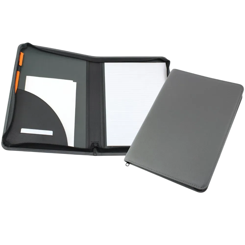 Custom Branded Como Recycled A4 Zipped folder | Total Merchandise