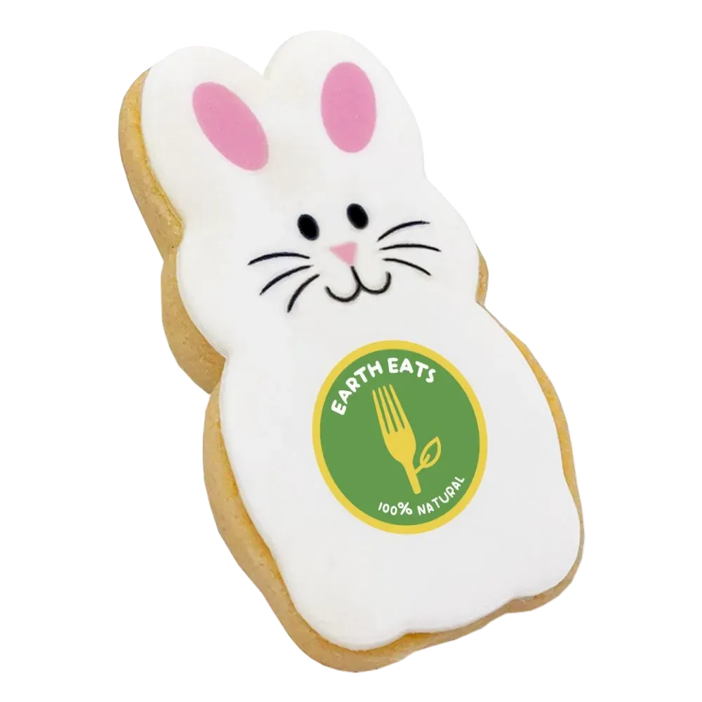 Logo Branded Easter Bunny Shortbread Biscuit | Total Merchandise