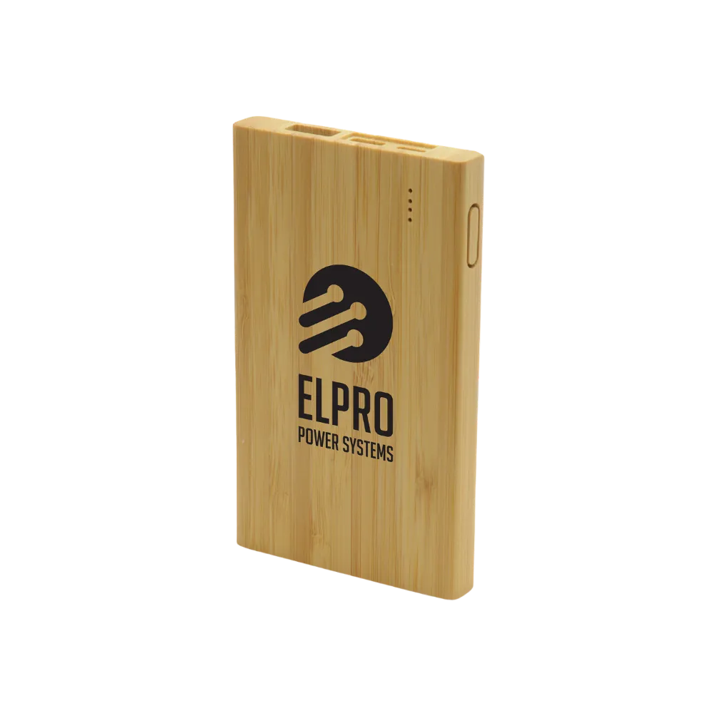 USB-C Bamboo Power Bank | Total Merchandise