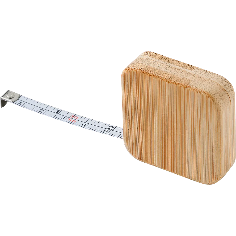 Custom Branded Bamboo 1M Tape Measure | Total Merchandise