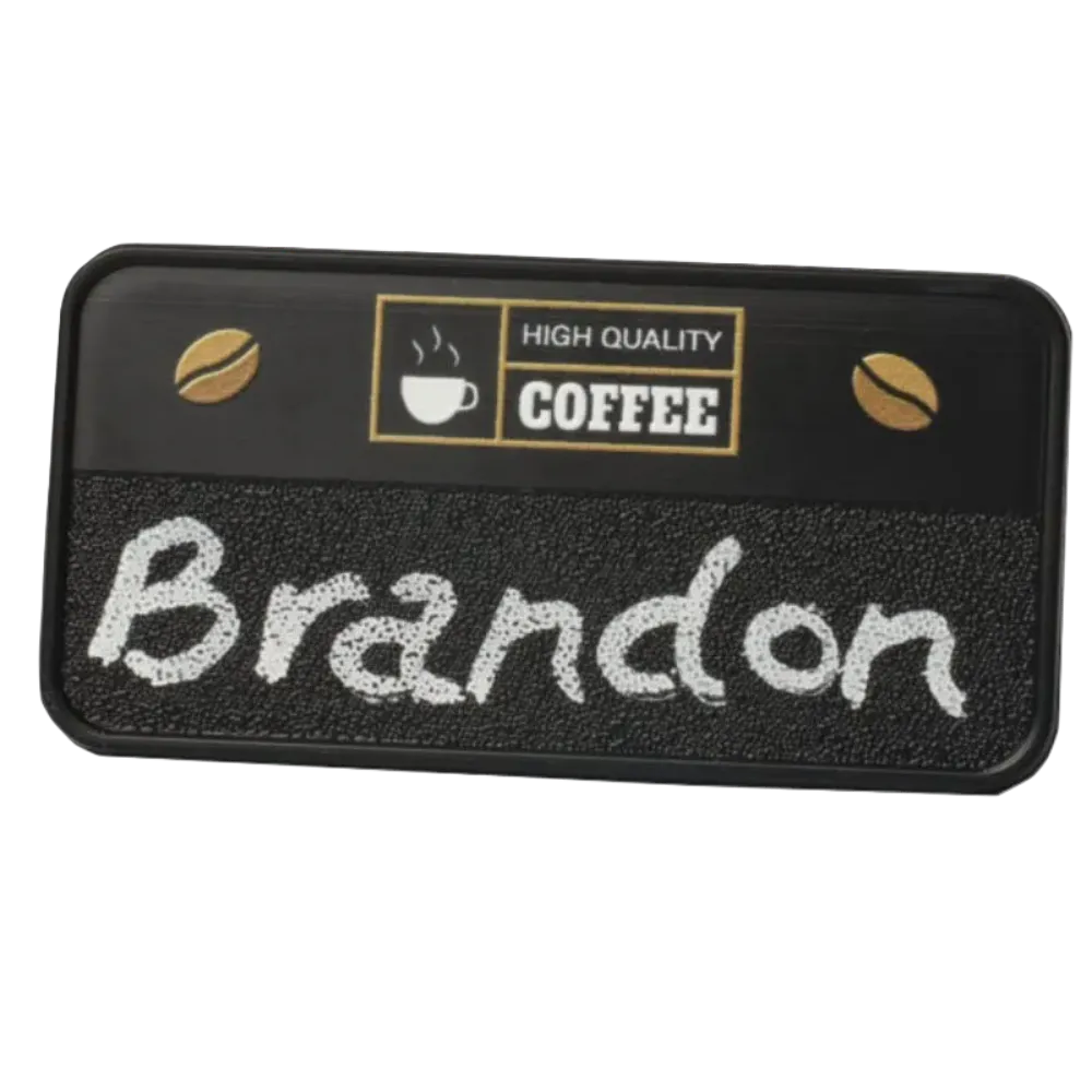 Custom Recycled Plastic Chalkboard Name Badge | Total Merchandise