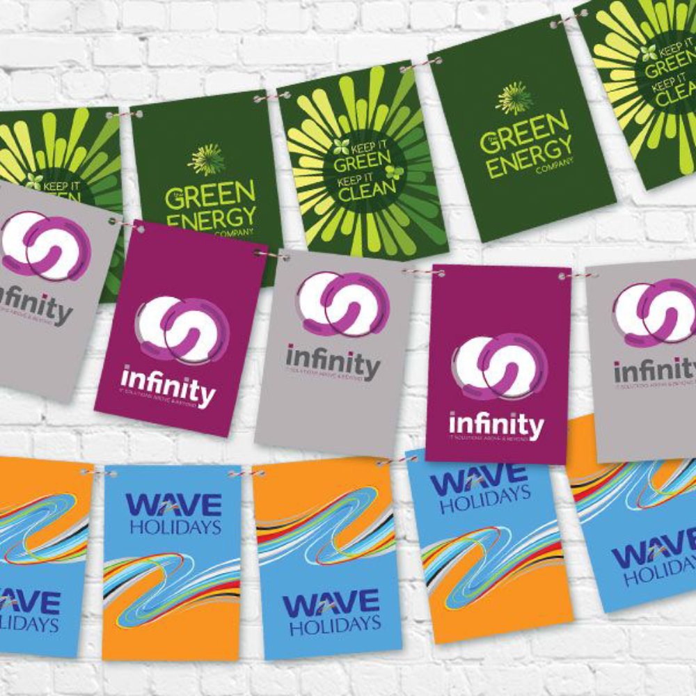 Printed Express A5 Rectangle Indoor Bunting | Total Merchandise