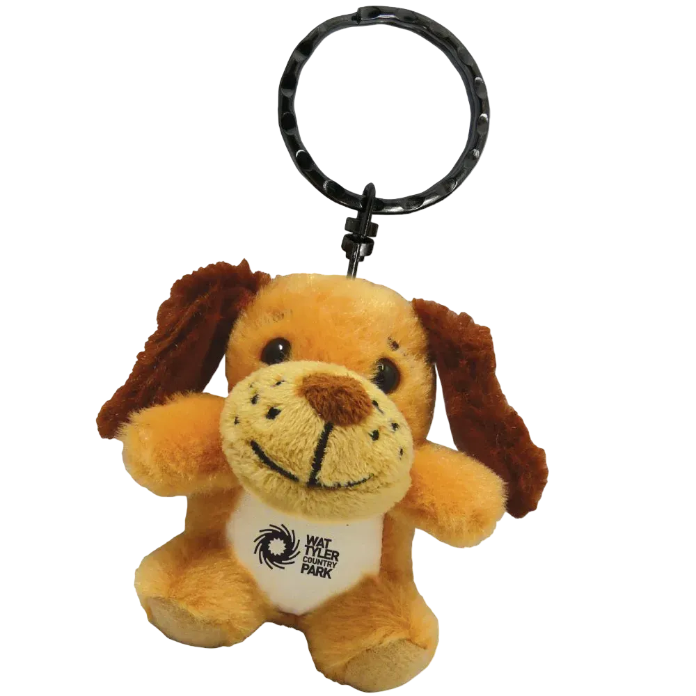 Custom Branded Dog Soft Toy Keyring | Total Merchandise
