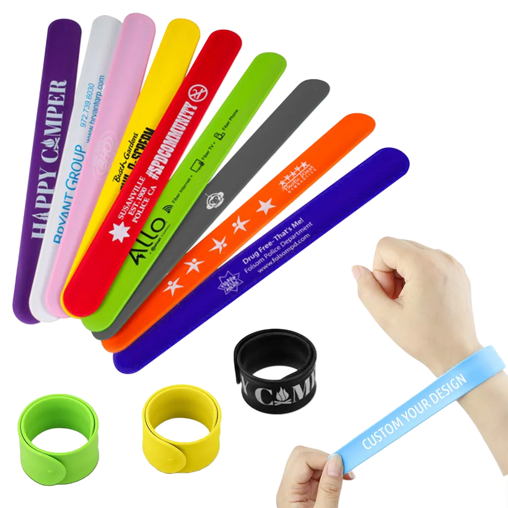 Promotional Printed Silicone Slap Bands | Total Merchandise