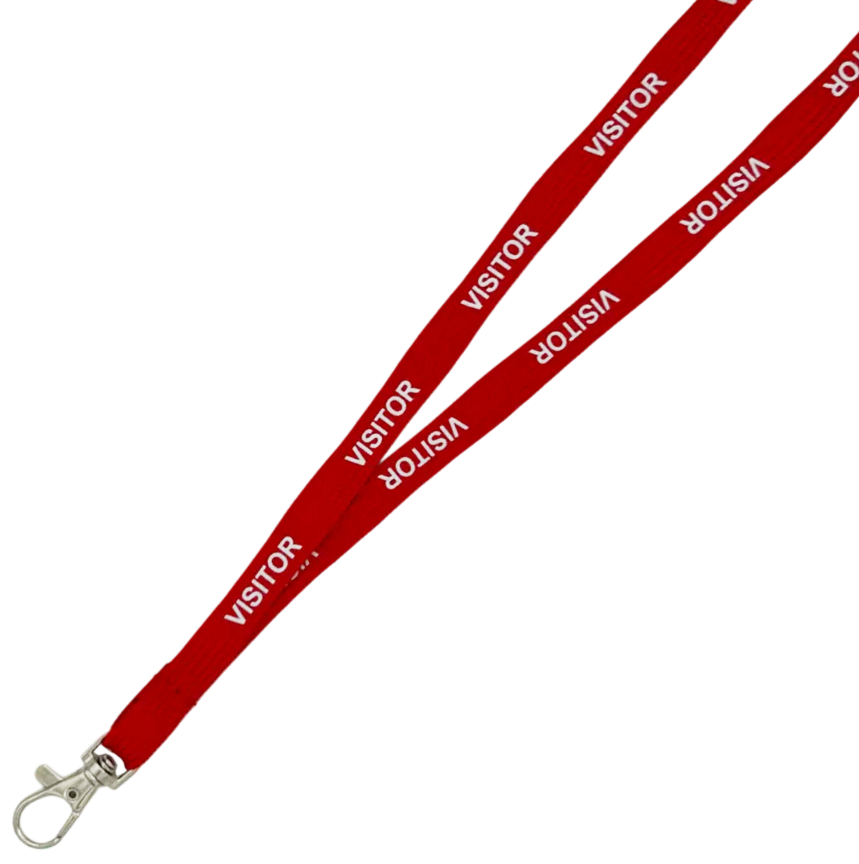 Custom Branded 10mm Recycled Visitor Lanyards | Total Merchandise