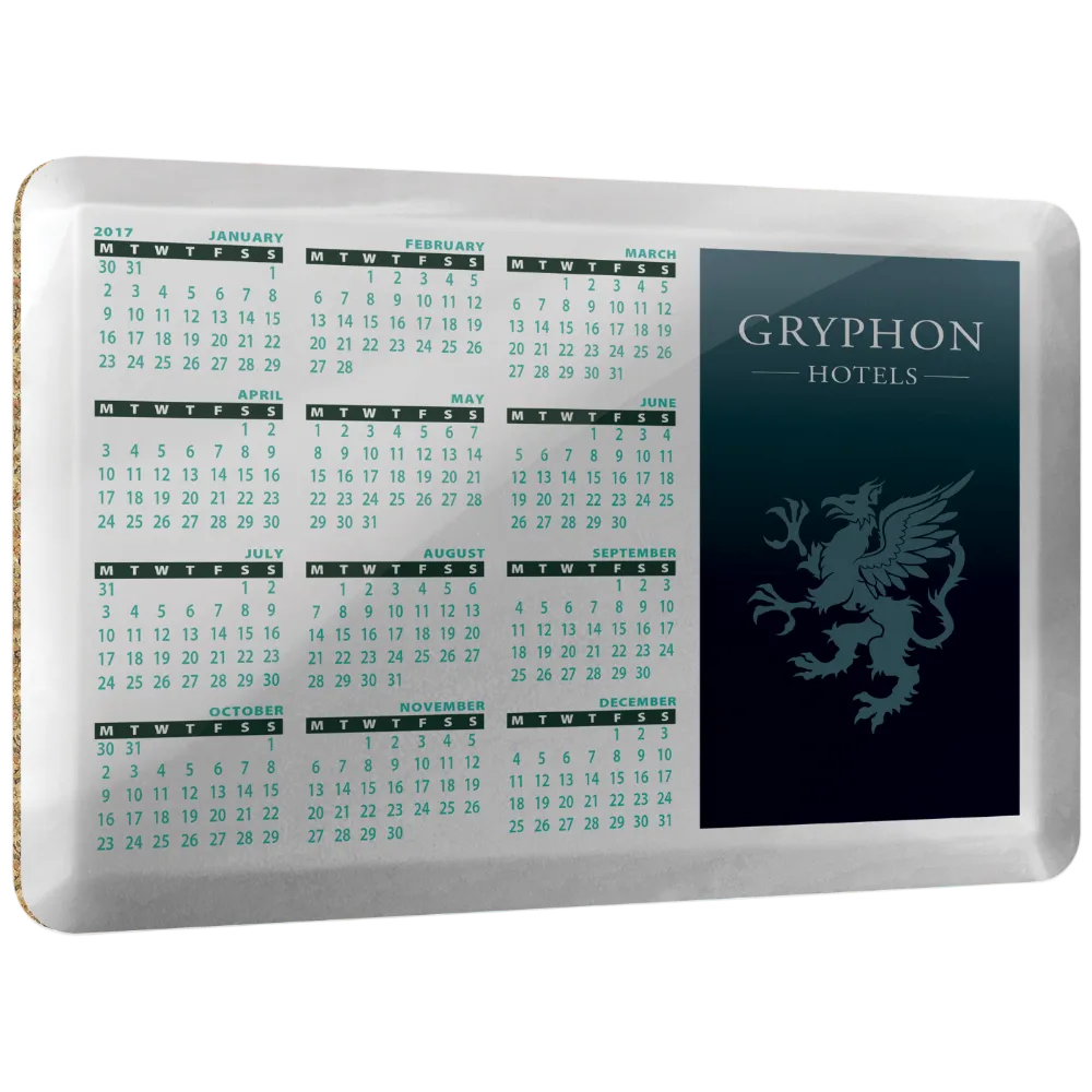 Branded Aluminium Calendar Coasters | Total Merchandise