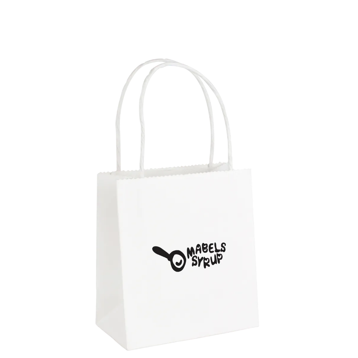 Small White Brunswick Paper Bag | Total Merchandise