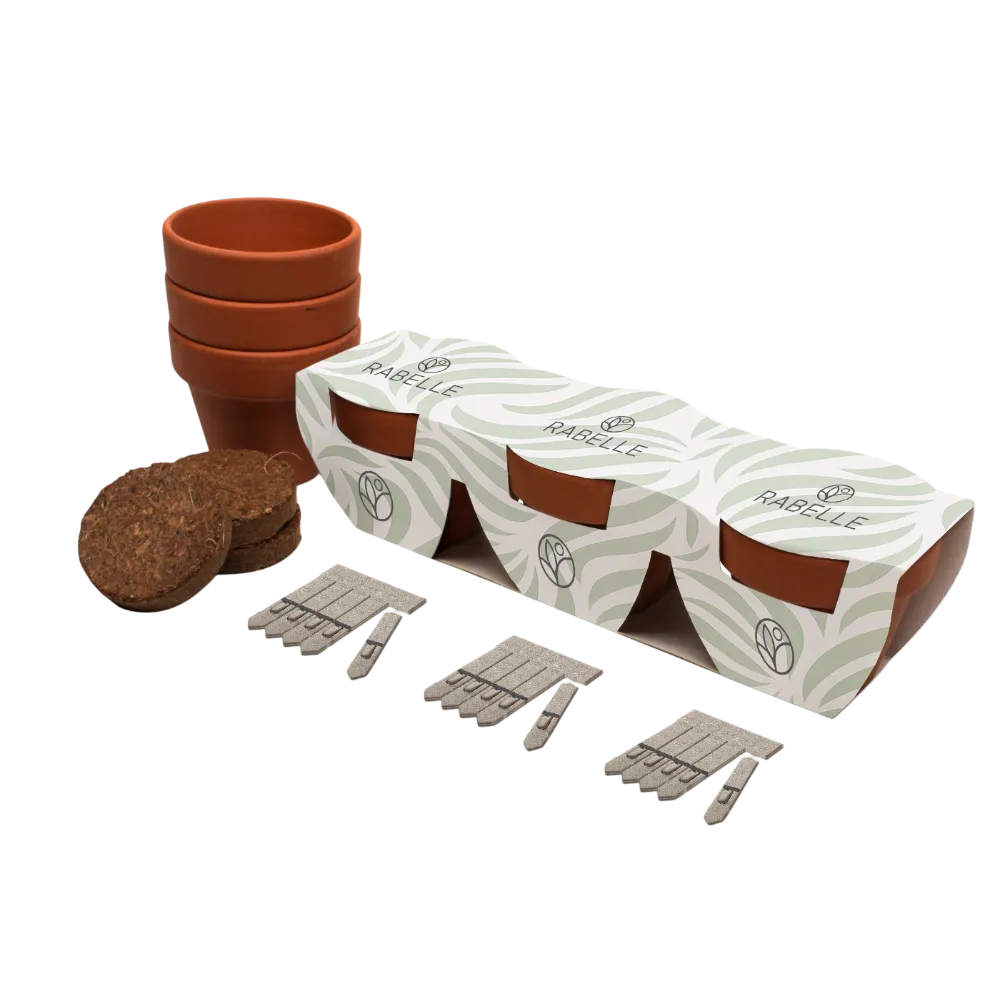 Personalisable Trio Seed Pot Gardens | Total Merchandise