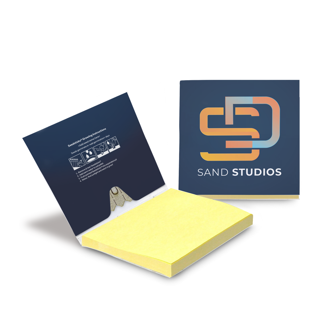 Logo Branded Seedsticks® Sticky Note Pads | Total Merchandise