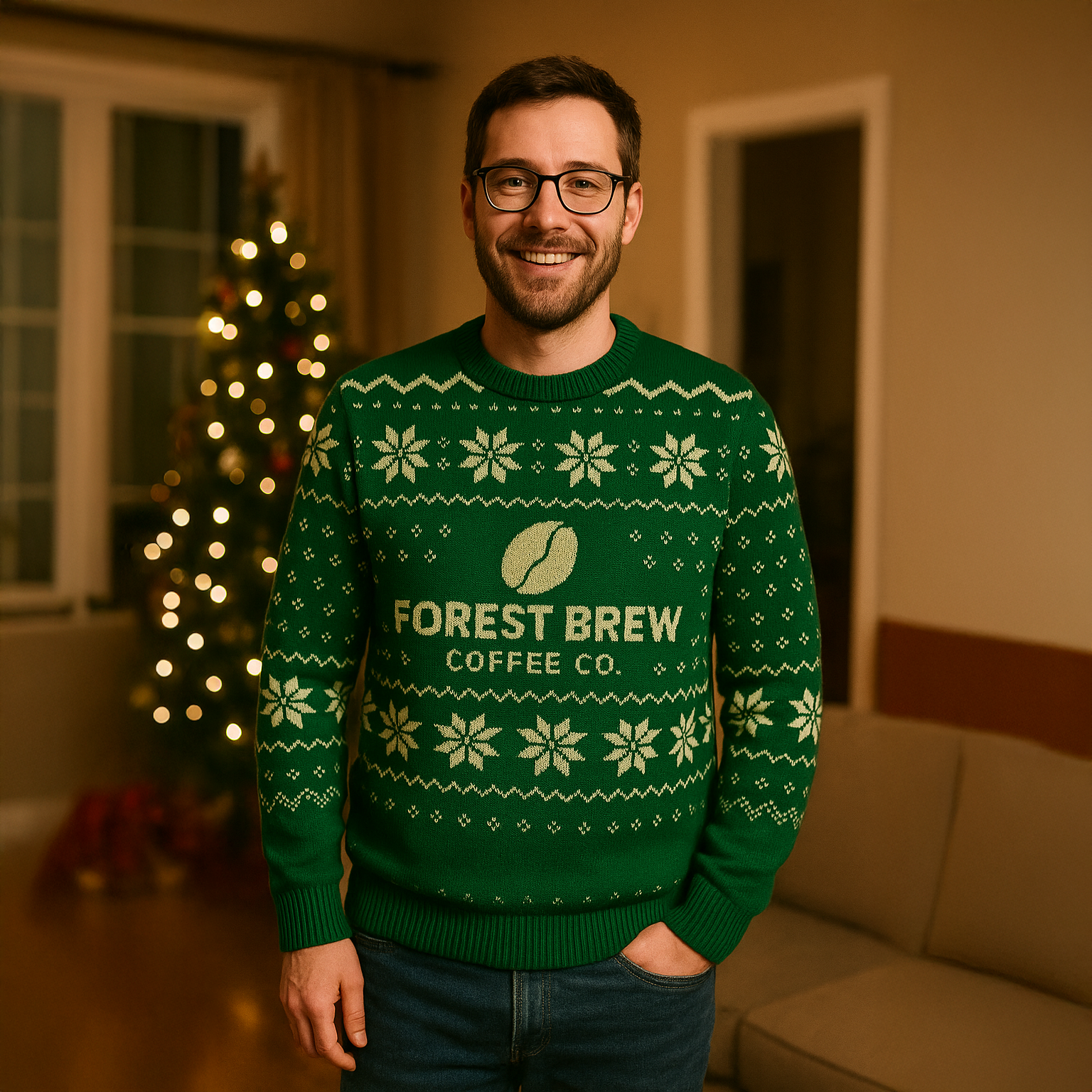 Logo Branded Christmas Jumper | Total Merchandise