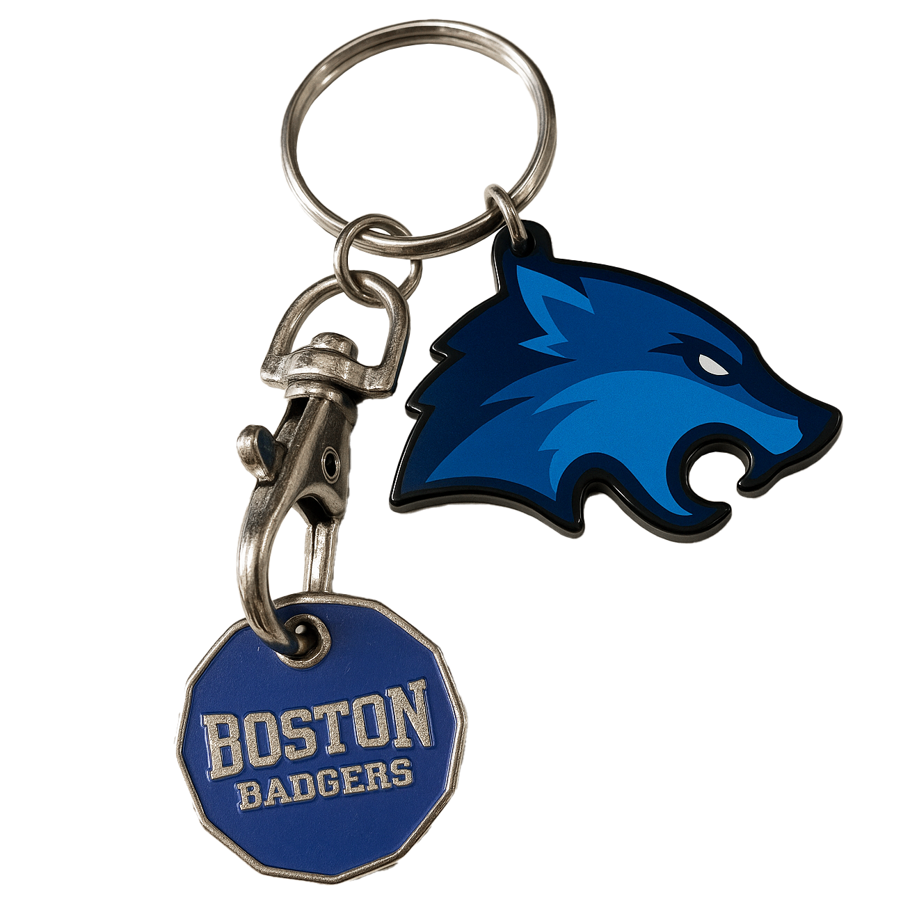 Branded Trolley Coin Keyring with Charm | Total Merchandise