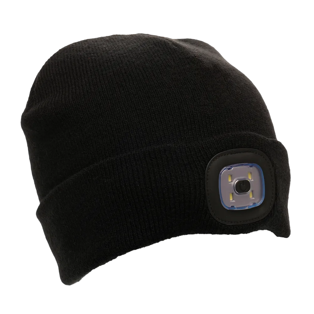 Branded Rechargable LED Beanie | Total Merchandise