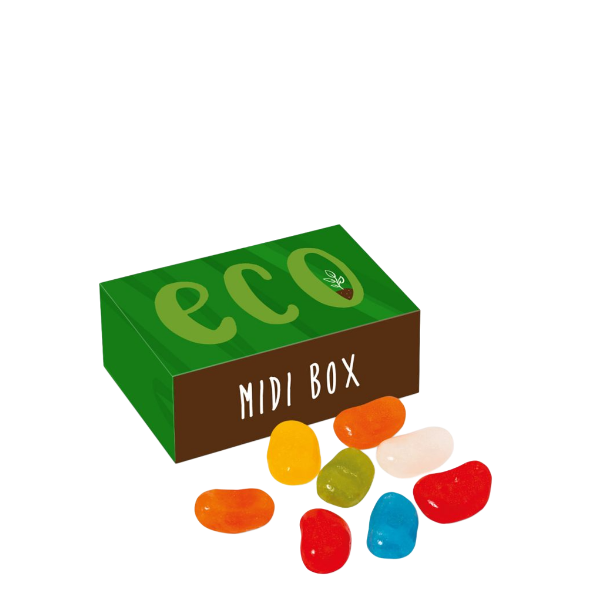 Customised Eco Jolly Beans Midi Box | Total Merchandise