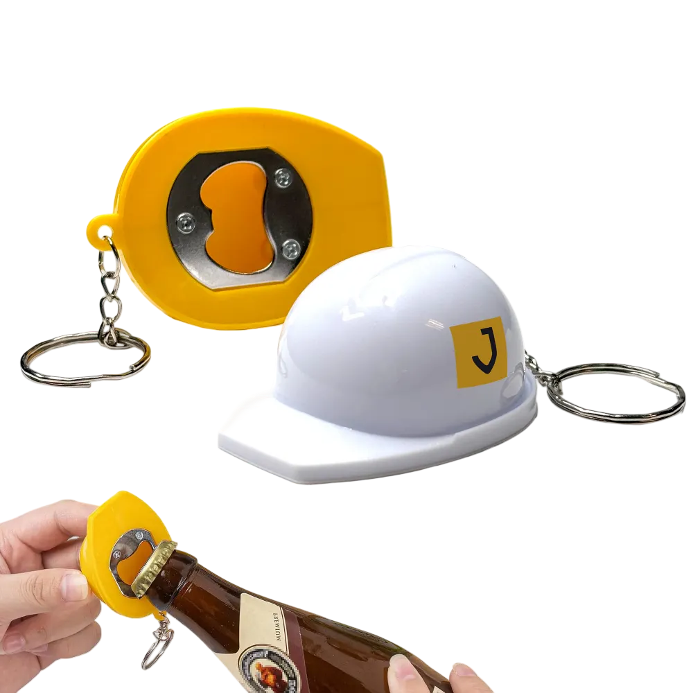 Promotional Hard Hat Bottle Opener Keyrings | Total Merchandise