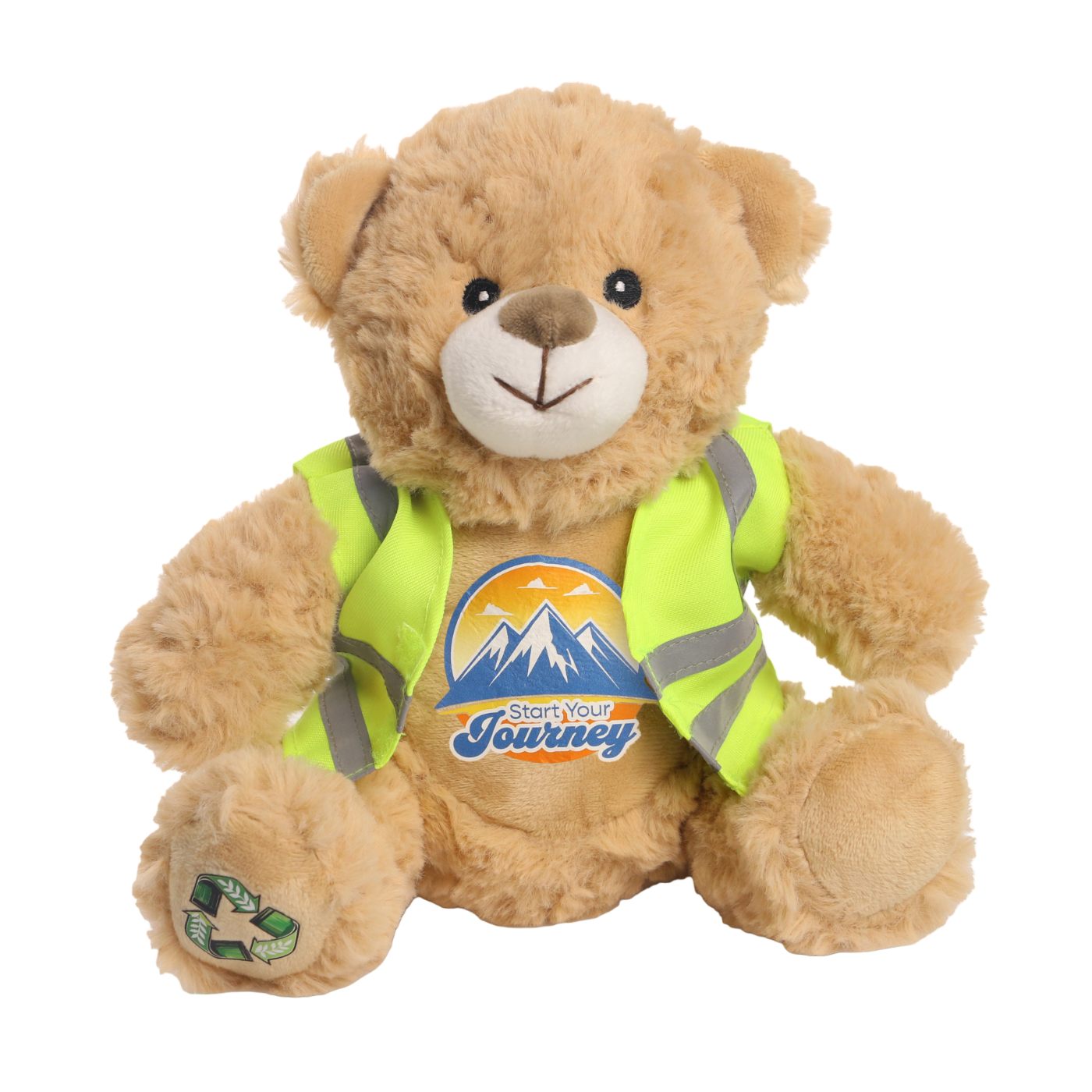20cm Catherine Eco Teddy Bears with Hi-Viz Jacket | Total Merchandise