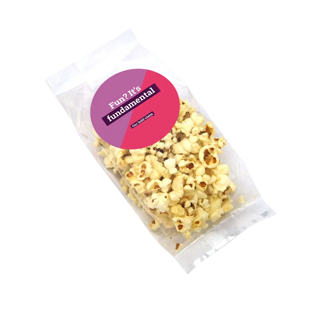 Customisable 30g Hand Packed Bags of Popcorn | Total Merchandise