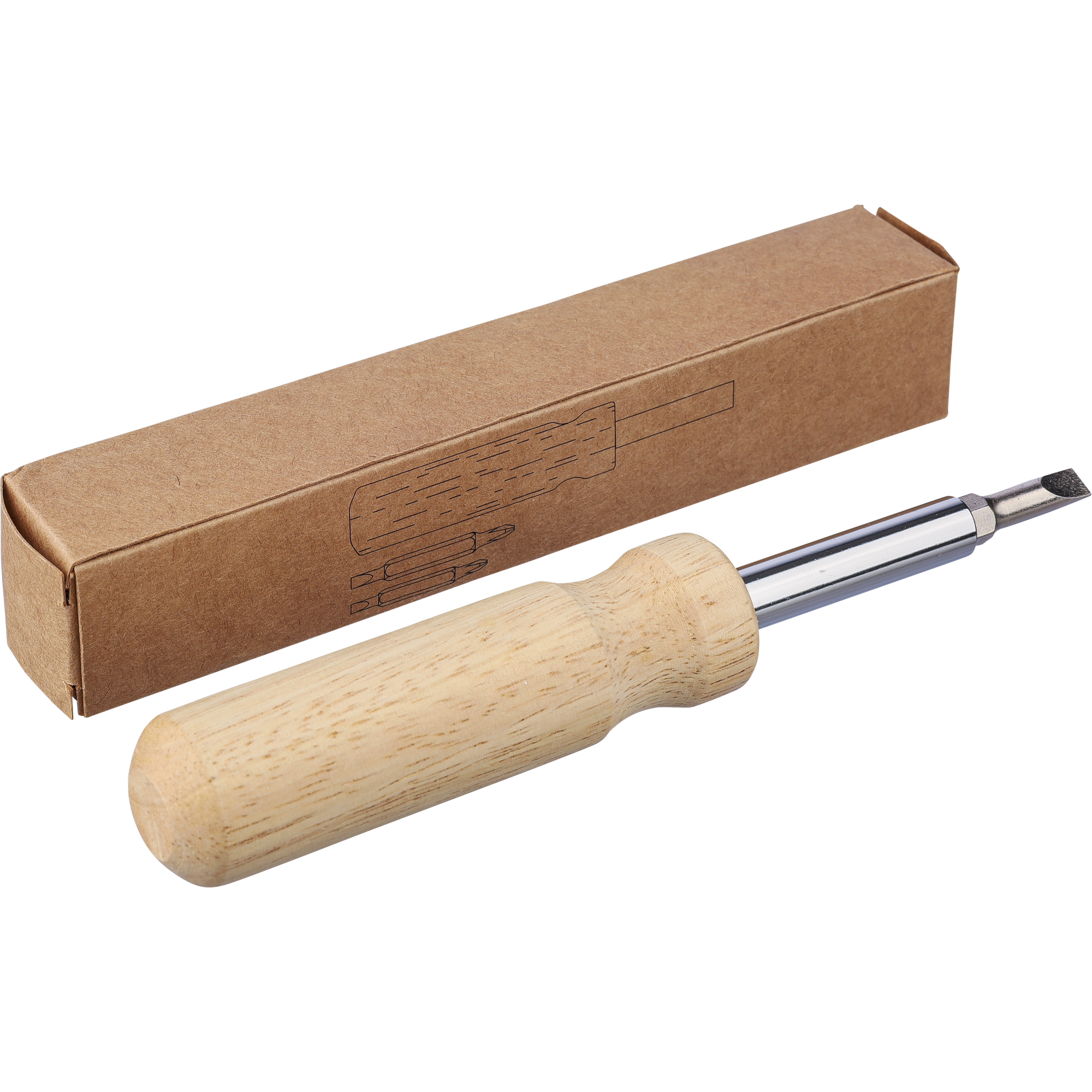 Custom Branded Rubberwood Screwdriver Set | Total Merchandise