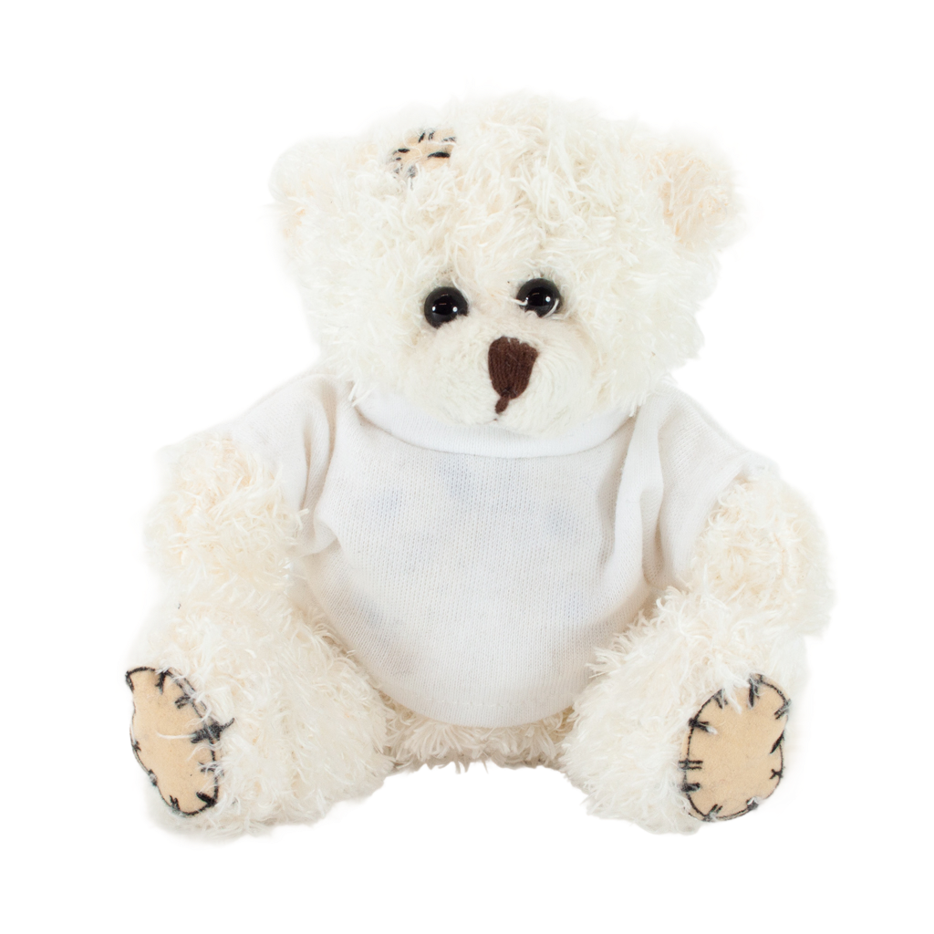 Branded 12cm Paw Bear with T-Shirt | Total Merchandise