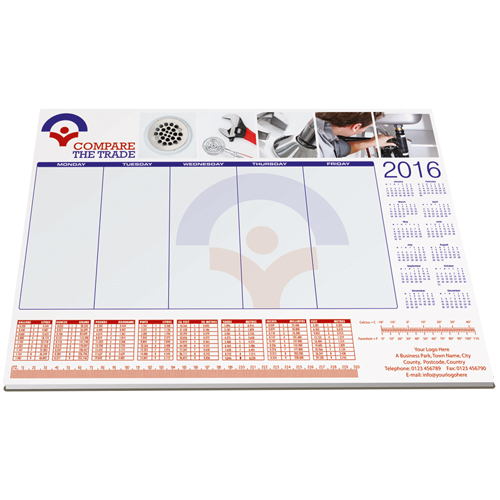 25 Sheet A3 Desk Pads | Personalised Note Pads