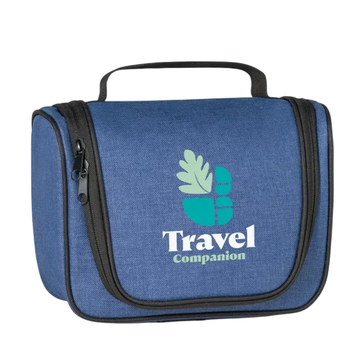 Custom Branded Toiletry Bag with Hanging Hook | Total Merchandise