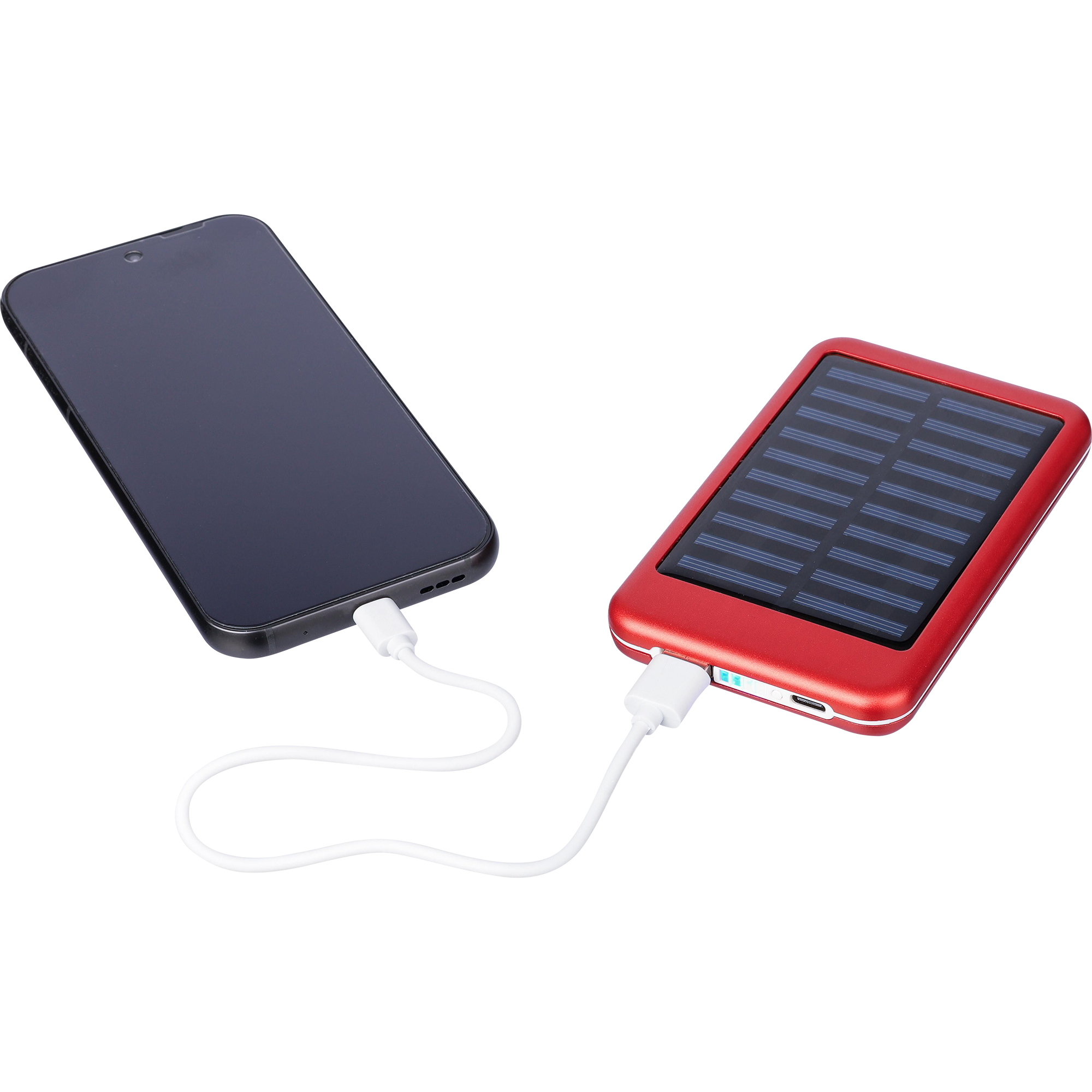 Branded Aluminium 4000mAh Solar Power Bank | Total Merchandise