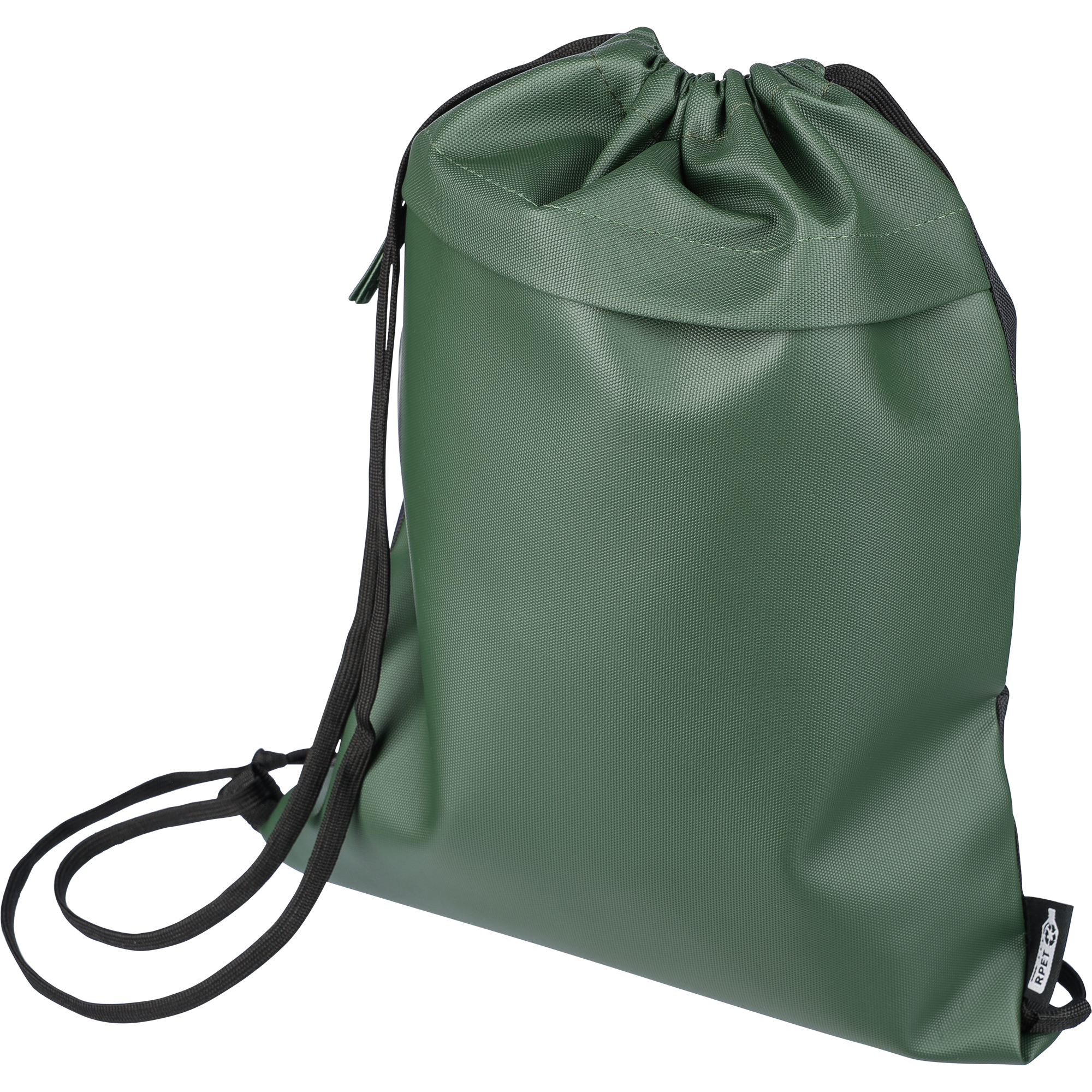 Branded rPET Polyester Drawstring Backpack | Total Merchandise