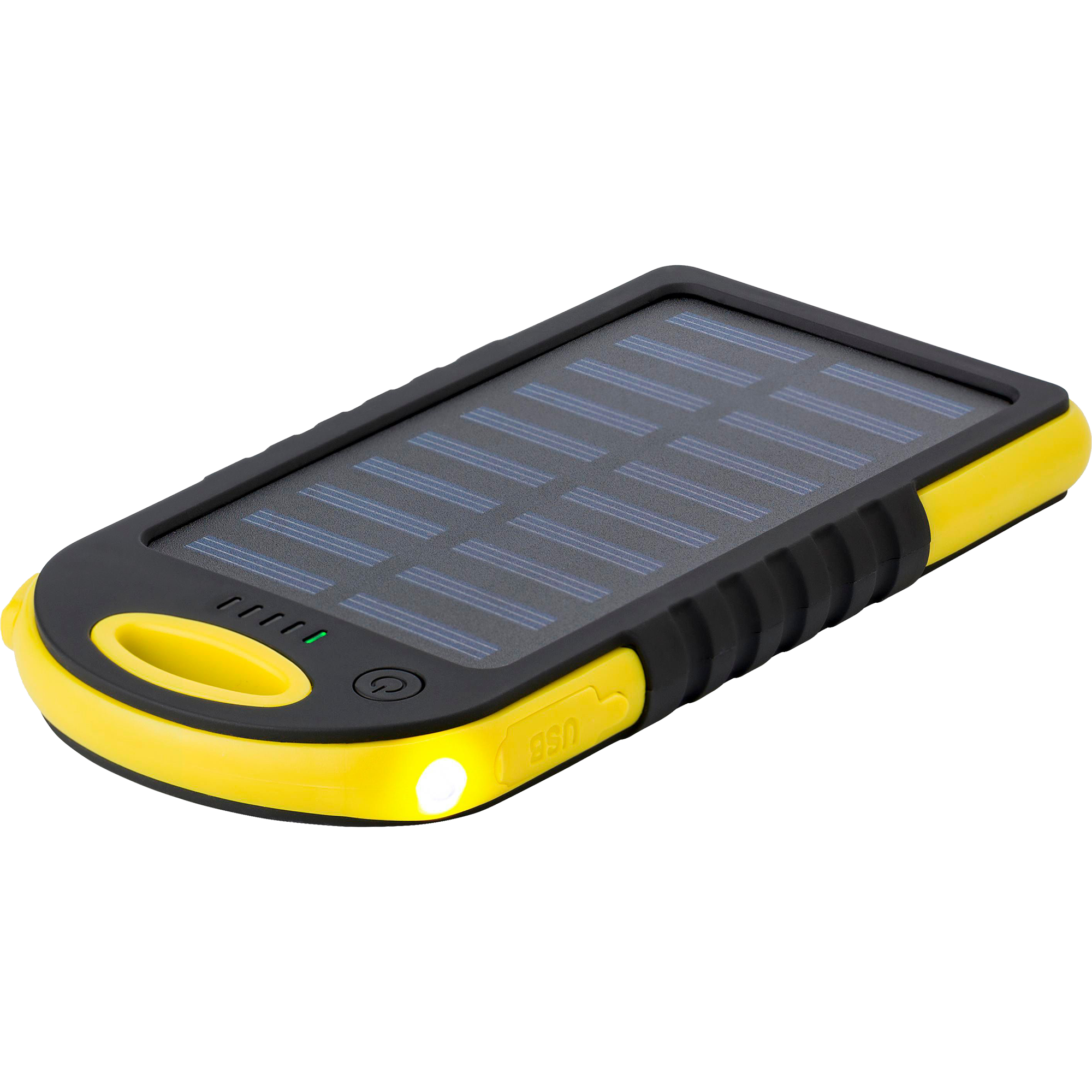 Branded 4000mAh Rubberised Solar Power Bank | Total Merchandise