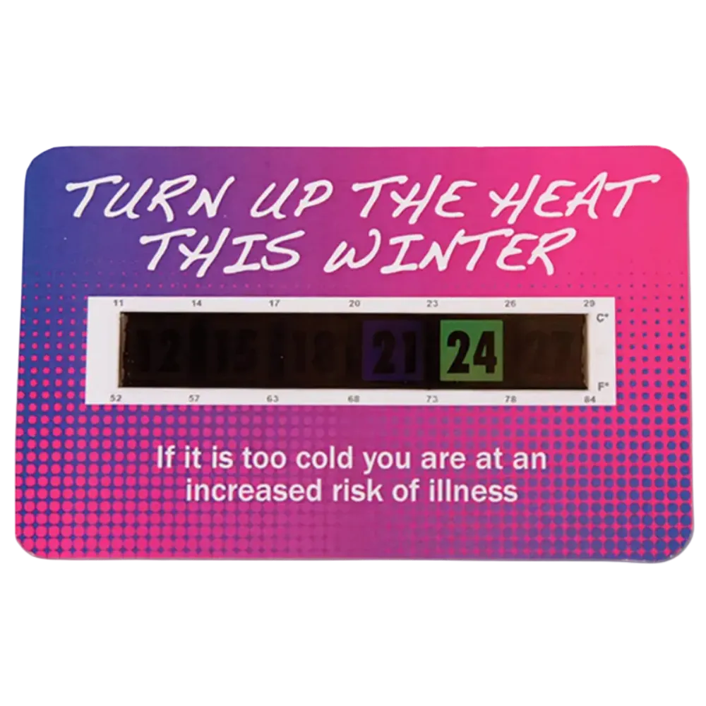 Printed Temperature Gauge Cards | Total Merchandise