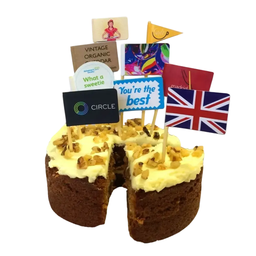 Mini Gourmet Food Flags | Printed Food Flags | Total Merchandise