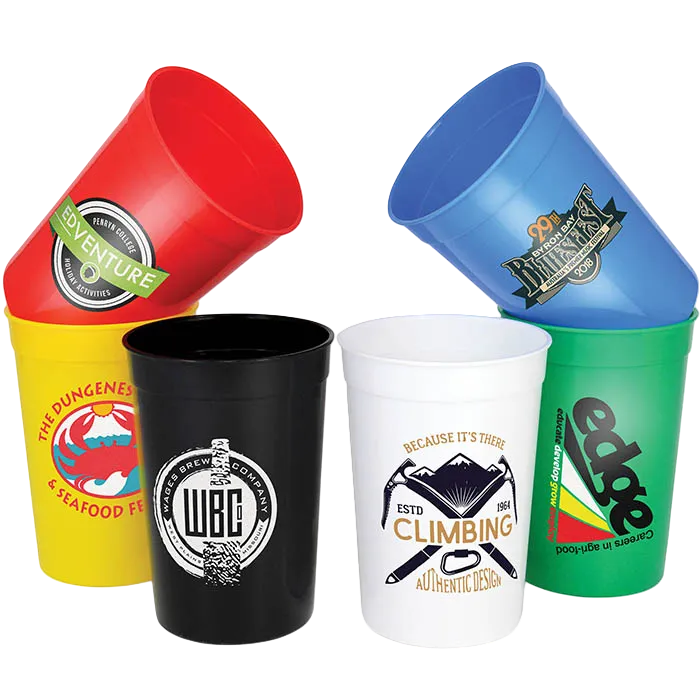 20oz Plastic Cups | Printed Stadium Cups | Total Merchandise