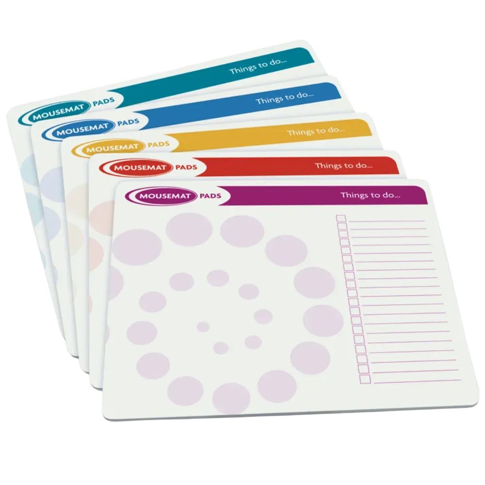 Custom Printed Mouse Mat Notepad | Total Merchandise